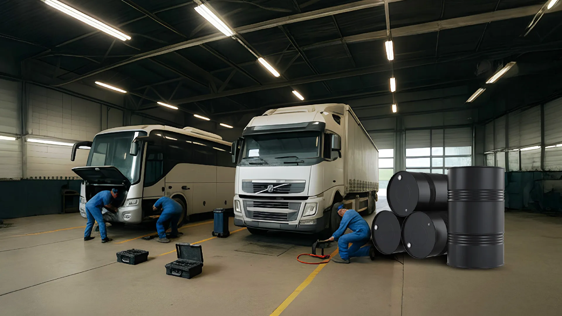 Rekomendasi Oli Mesin Terbaik untuk Truk dan Bus - McEasy